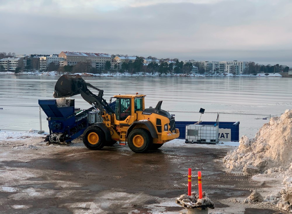 Helsingin uuden lumensulatusjärjestelmän tavoitteena lumenkuljetusten ...